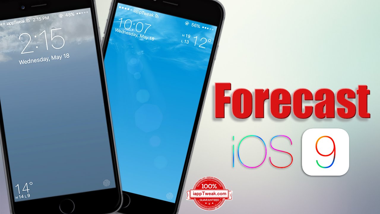 Forecast for iOS 9 Adds a dynamic weather forecast to iPhone’s Lock ...