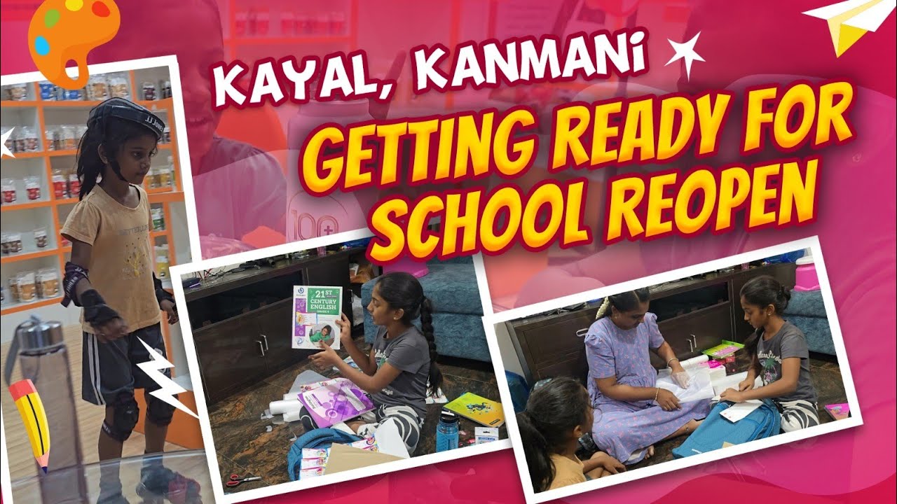 Kayal, Kanmani Getting Ready for School Reopen | RK Family Vlogs - YouTube