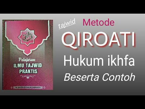 Pelajaran tajwid metode qiroati | hukum ikhfa - YouTube