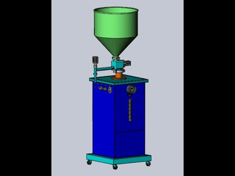 Semi automatic filling machine|| 3Dmodel design|| Packing machine ...