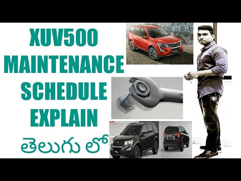 mahindra XUV500 MAINTENANCE SCHEDULE explain in Telugu||తెలుగులో - YouTube