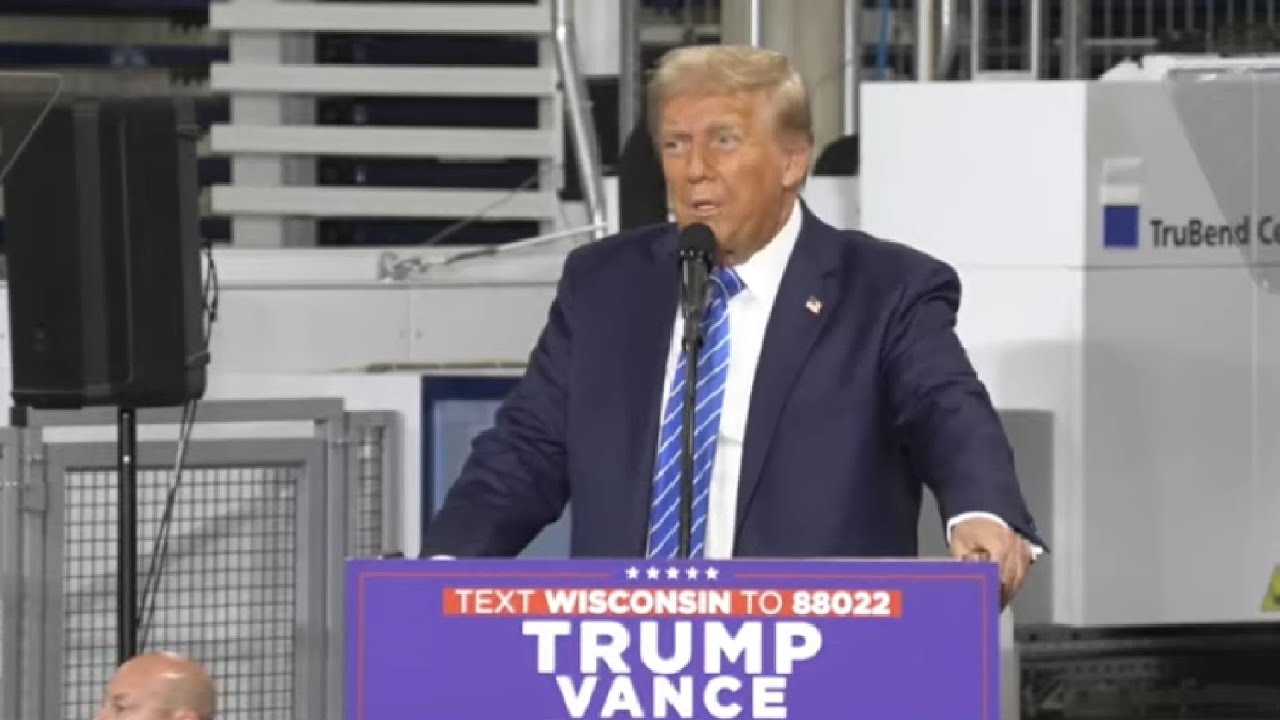 LIVE ~ President Donald J. Trump speaks in Waunakee, Wisconsin ...