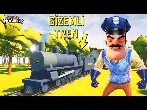GİZEMLİ TREN NEREYE GİDİYOR? 😱 Hello Neighbor Tren Mod
