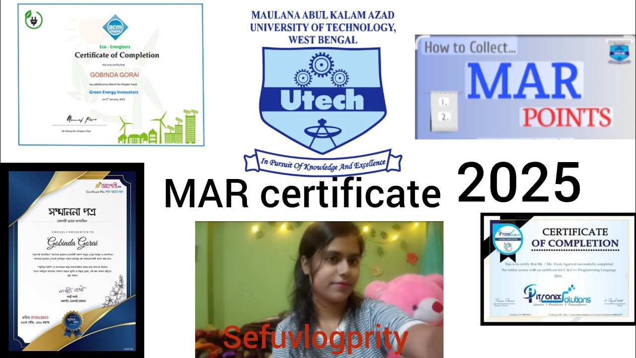 How to collect MAR certificate ? 2025 #sefuvlogprity #maractivity # ...