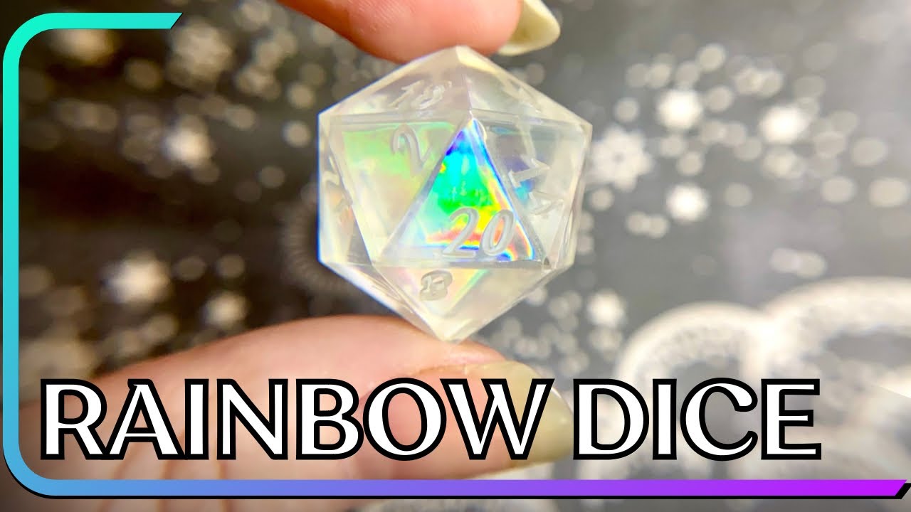 Making Prismatic Rainbow Dice - YouTube