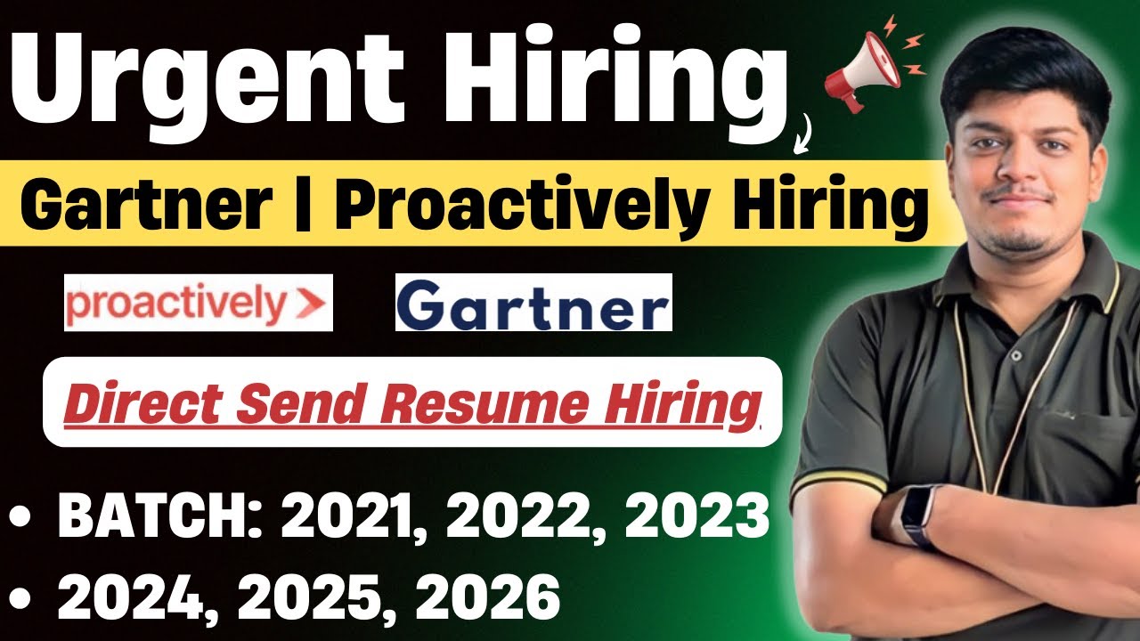 🔥Finally Gartner Direct Send Resume Hiring | Proactively SDE Hiring | 2026, 2025, 2024, 2023 ...