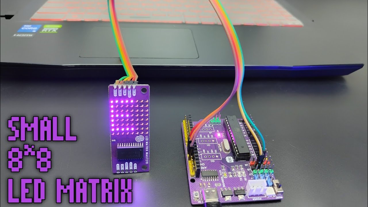 How to interface 8*8 LED matrix with Arduino | Soldered electronics ...