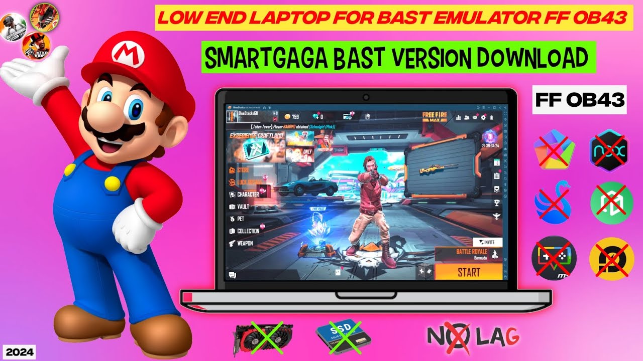 This SmartGaga Baat Version Low And Laptop For Bast New Emulator No ...