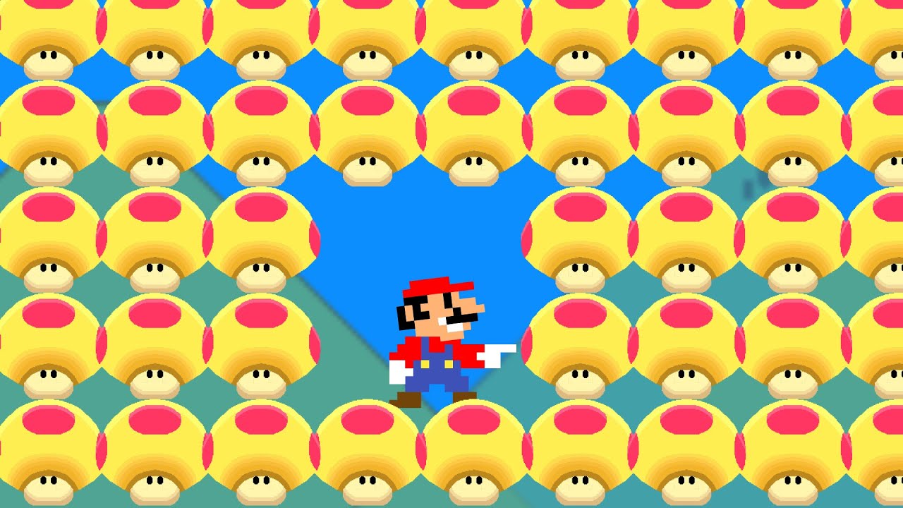 Mario has many Mega Mushrooms in Super Mario Bros - YouTube