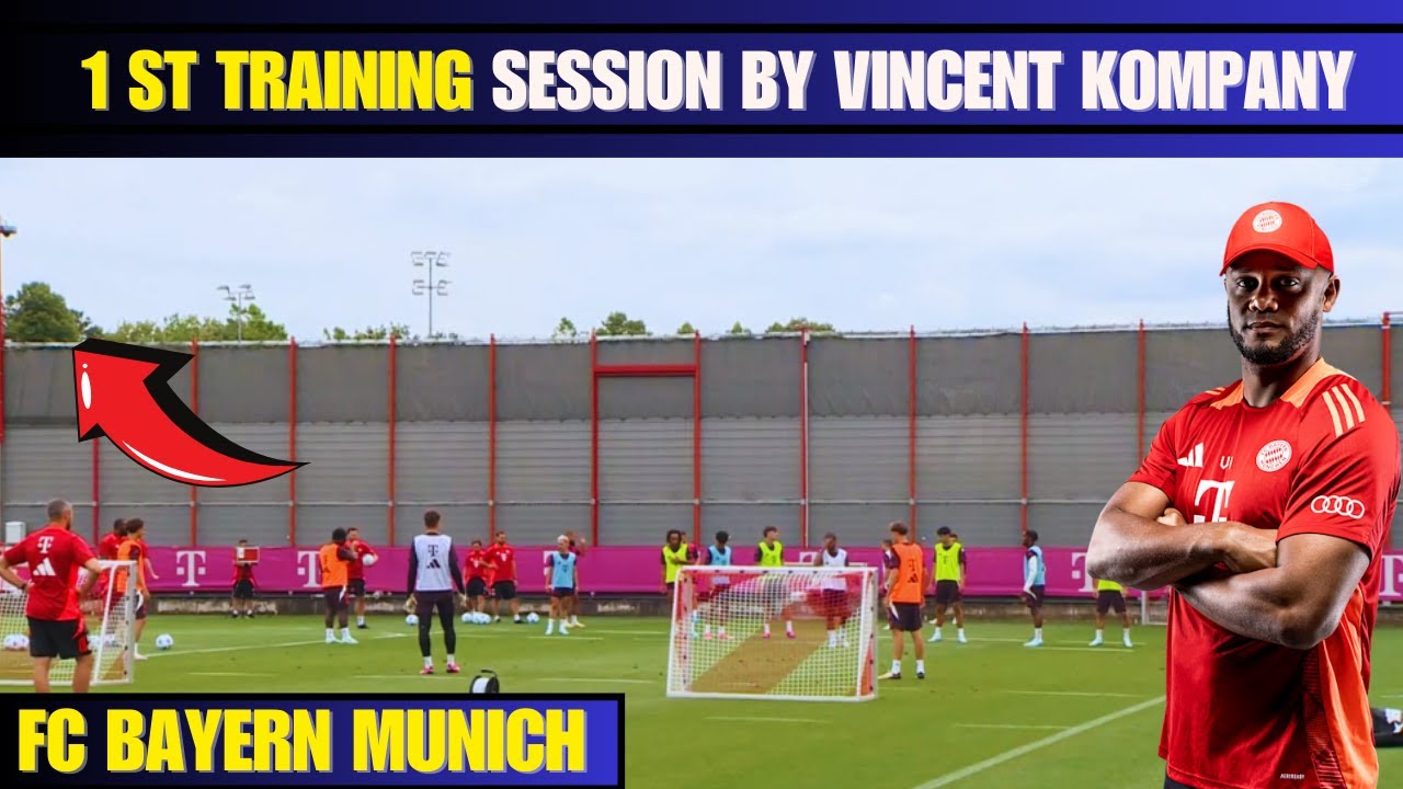 🎯FC Bayern Munich / 1st Training Session By Vincent Kompany - YouTube