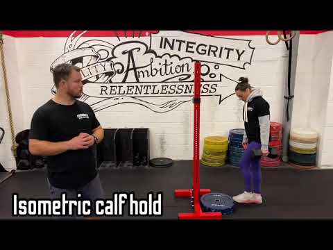 4 week strength Isometric calf hold - YouTube