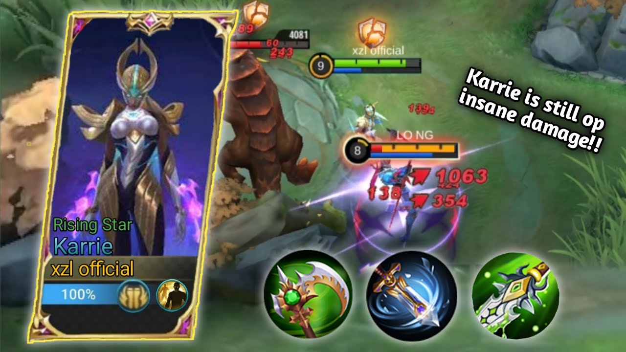 KARRIE NERFED NEW BEST BUILD?!🔥 KARRIE BEST BUILD 2023 | MLBB - YouTube