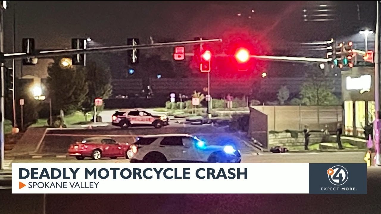 Deadly motorcycle crash in Spokane Valley - YouTube