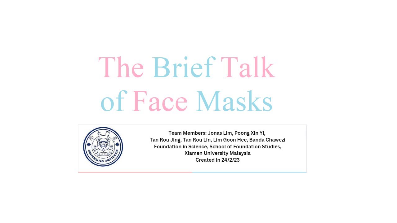 The brief talk of face mask - YouTube