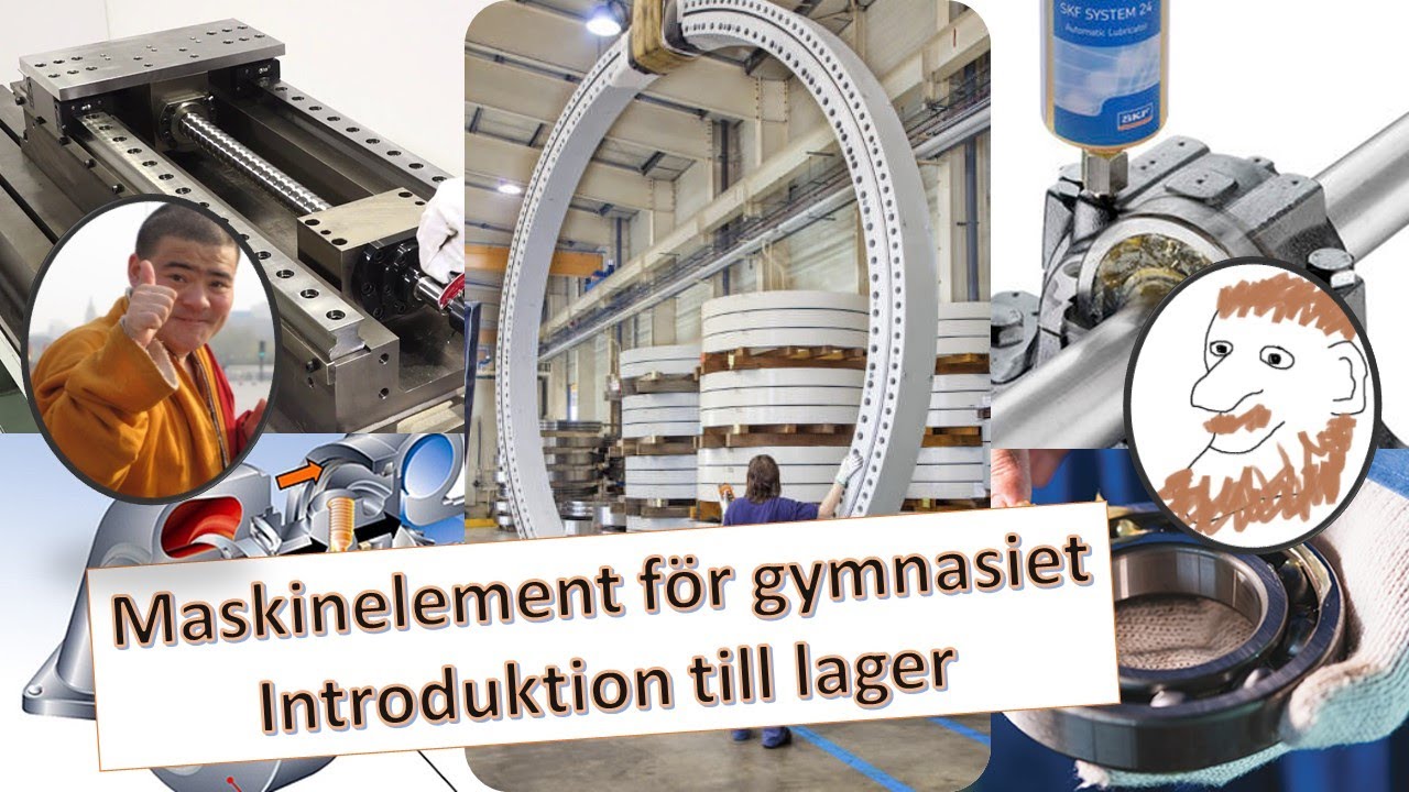 Maskinelement för gymnasiet - Introduktion till lager - YouTube