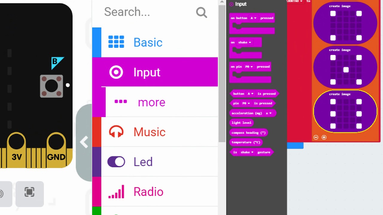 การใช้ array ทำโปรแกรมลูกเต๋า โดยใช้โปรแกรม makecode microbit 2018 - YouTube