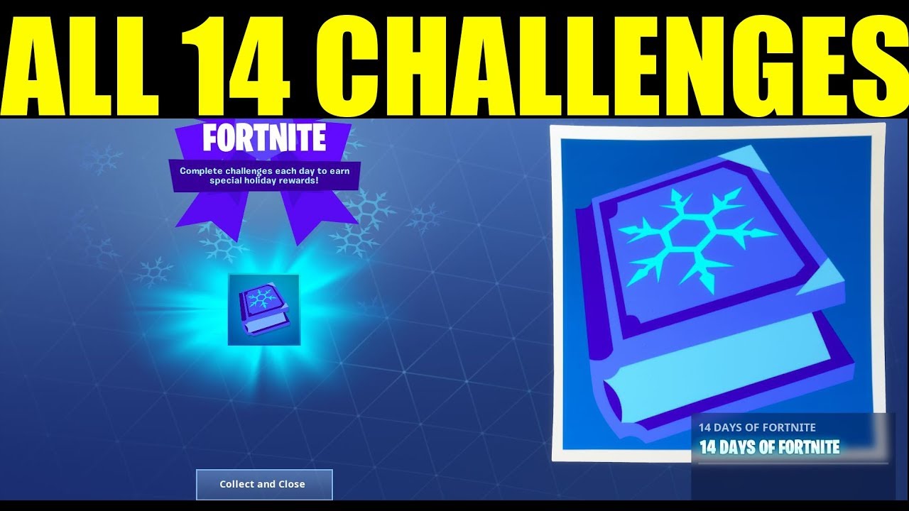 ALL 14 days of fortnite Challenges & Rewards How to do 14 Days Of ...