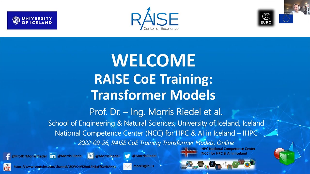 RAISE CoE Training: Transformer Models - YouTube