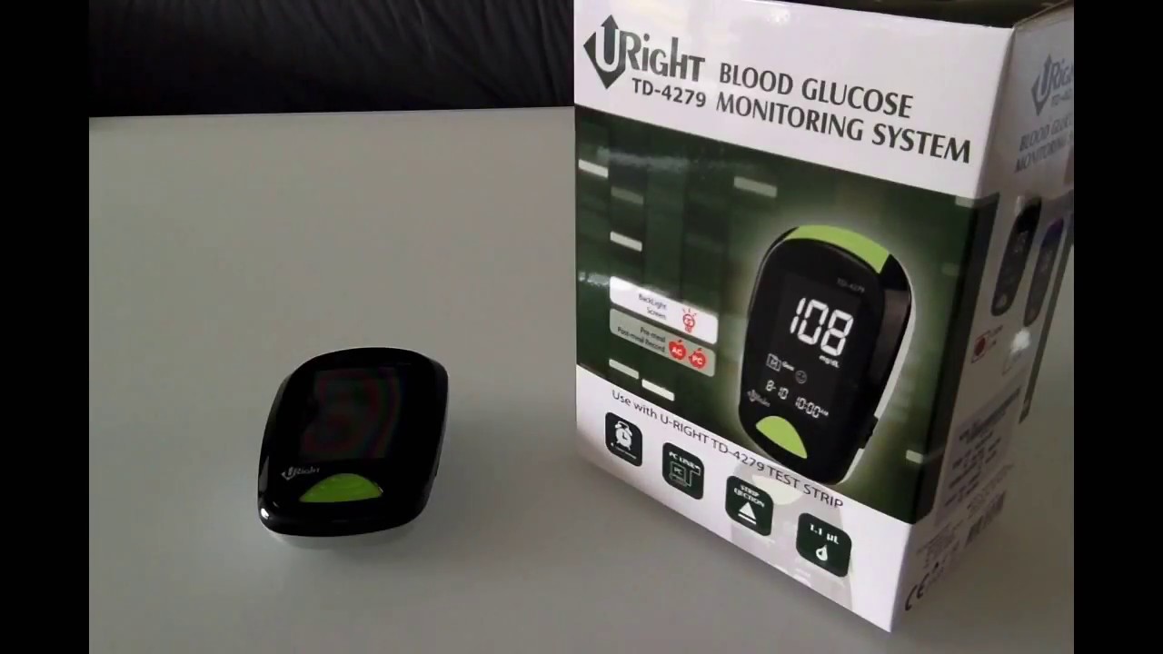 URIGHT BLOOD GLUCOSE METER TD 4279 INTRO - YouTube