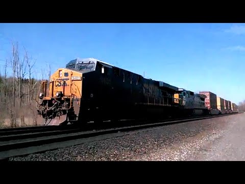 [HD] CSX Q162 Intermodal Train Eastbound - Lyons, NY - YouTube