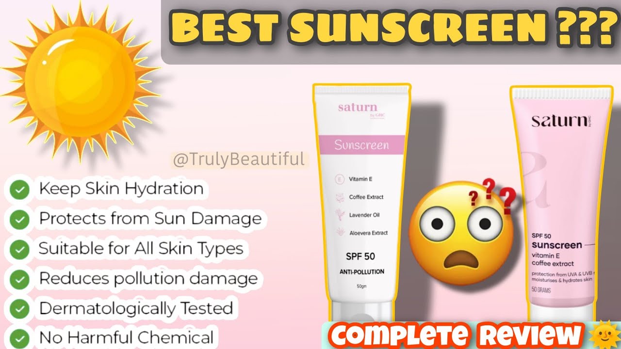 SATURN by GHC Sunscreen Spf 50 PA++ Anti Pollution, Complete Review ...