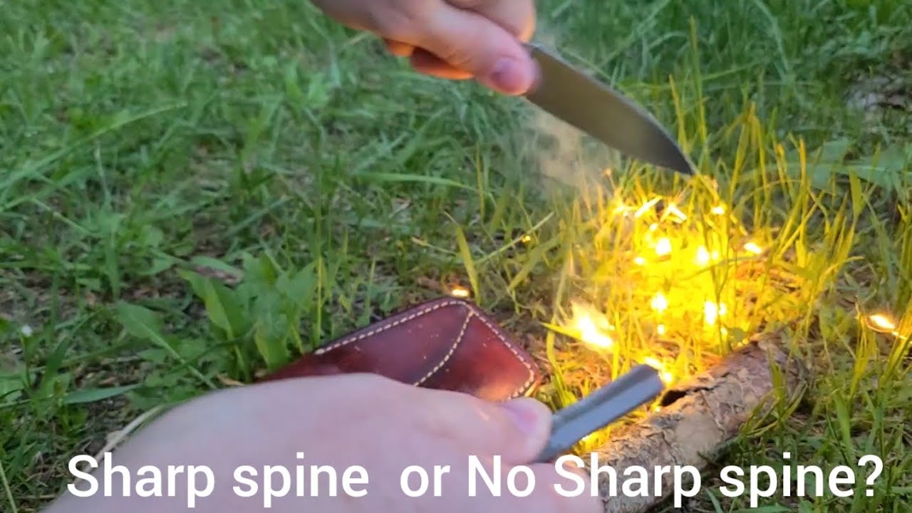 Does your knife need to have a sharp spine? - YouTube