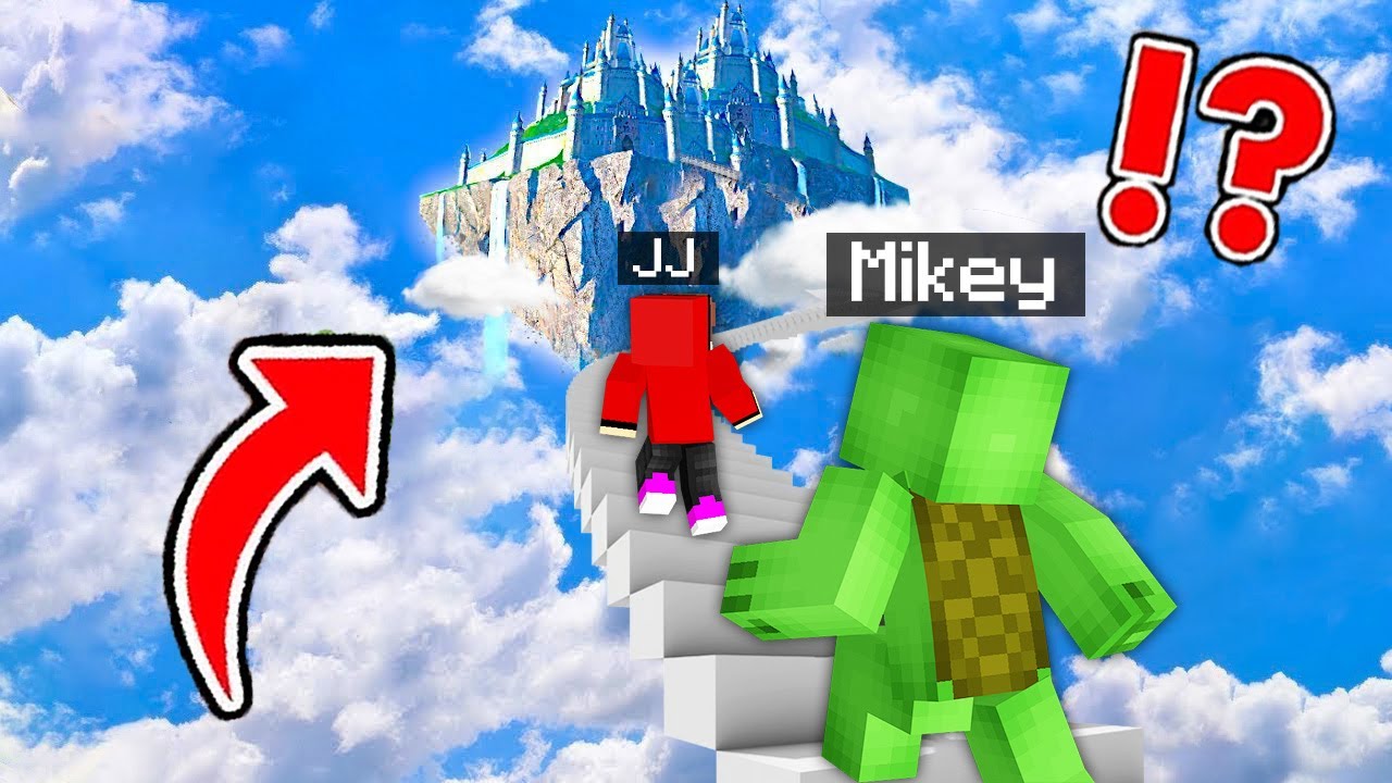 How JJ and Mikey Found HEAVEN in Minecraft? - Maizen - YouTube