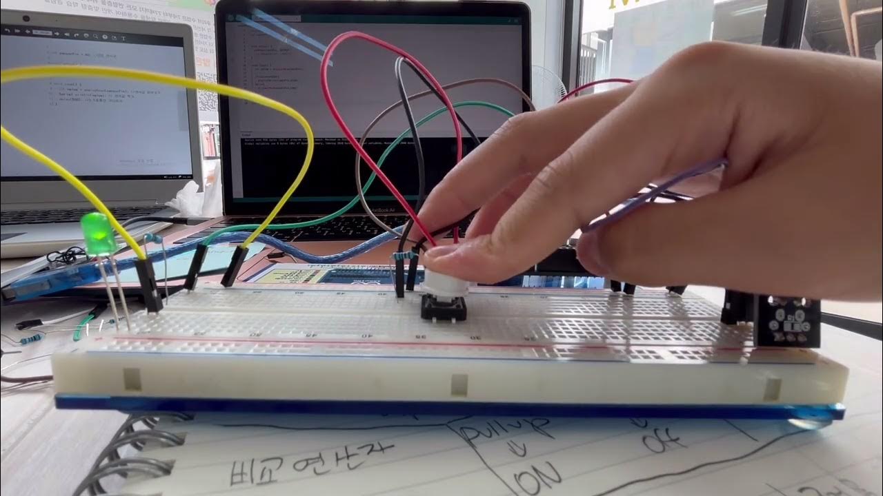 Arduino button - YouTube