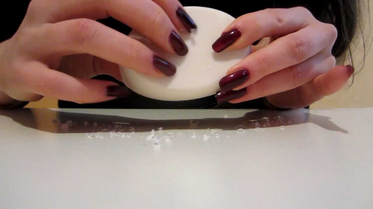 Scraping a bar of soap with natural nails by dani 89 (video 28) - YouTube