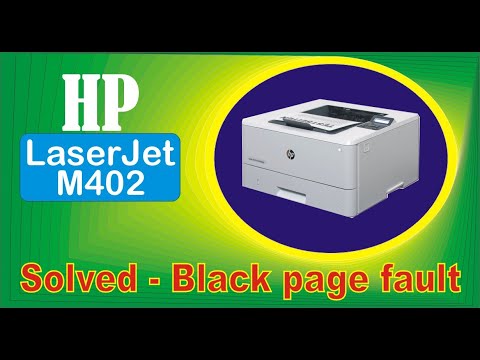 HP LaserJet M402, M402d, M402dn, M402dw prints dark black background ...