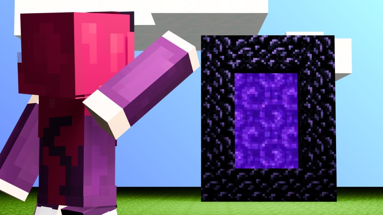 GET TO THE NETHER — Tiny Border Minecraft Challenge - YouTube