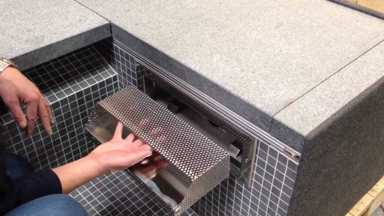 Stainless steel skimmer with front loading basket - Marpiscine - YouTube