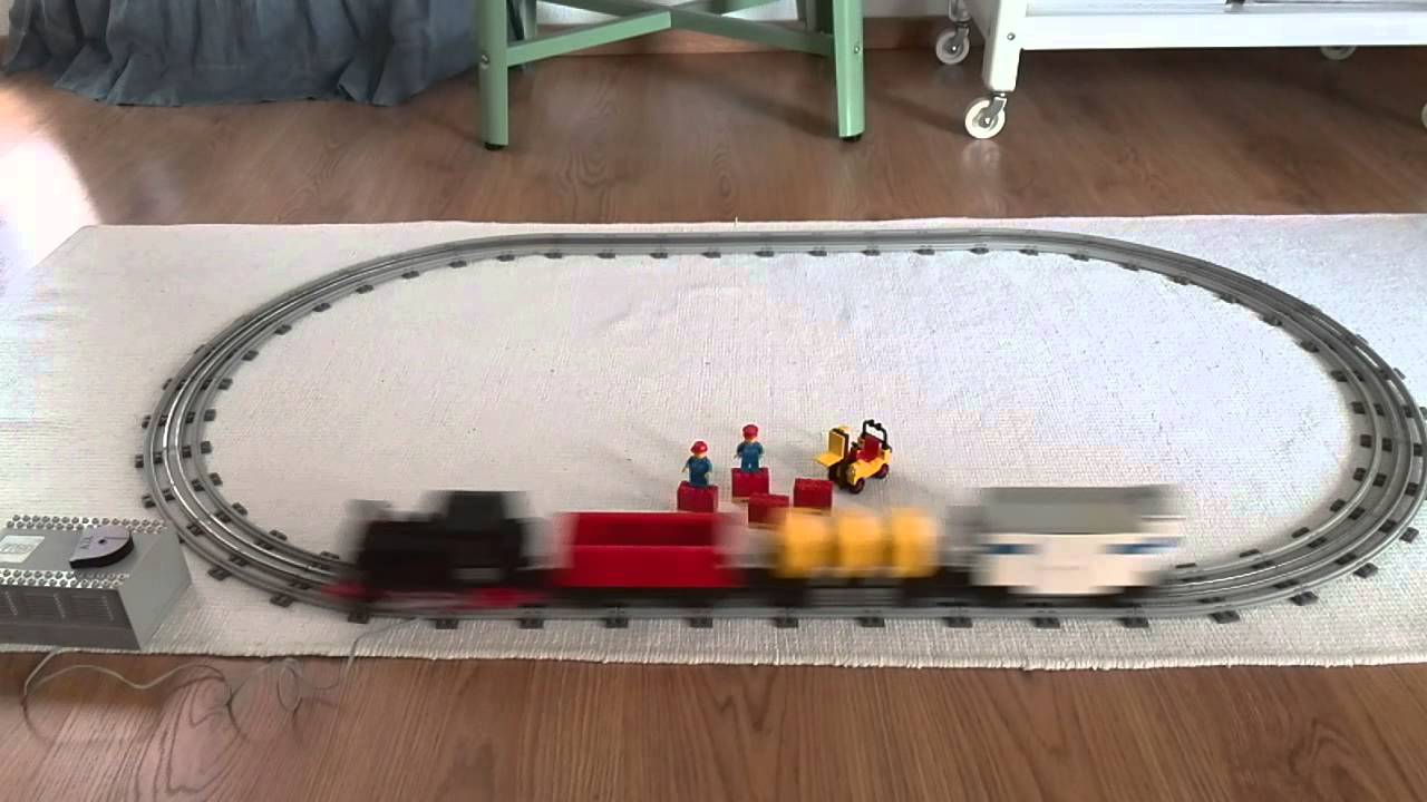 LEGO Eisenbahn 7730 12V Electric Goods train Güterzug Cargo Dampflok ...