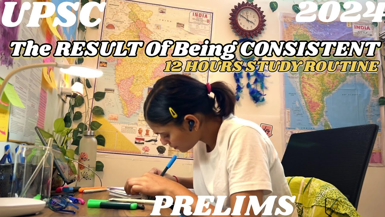 Consistency is the KEY🌱📚 | 12 HOURS Study Routine of Revision | Life of ...