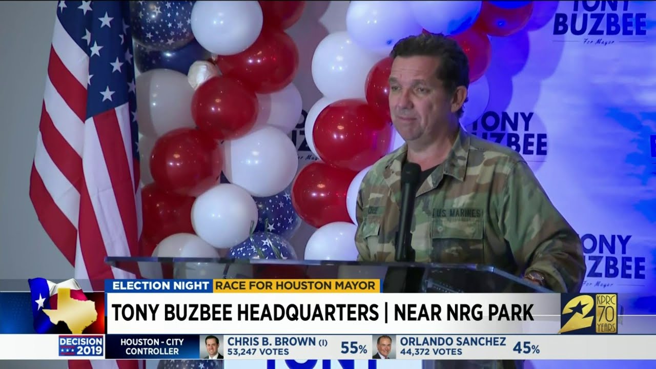 Tony Buzbee at headquarters near NRG Park - YouTube