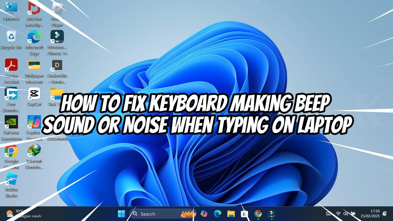 How to Fix Keyboard Making Beep Sound or Noise When Typing on Laptop ...