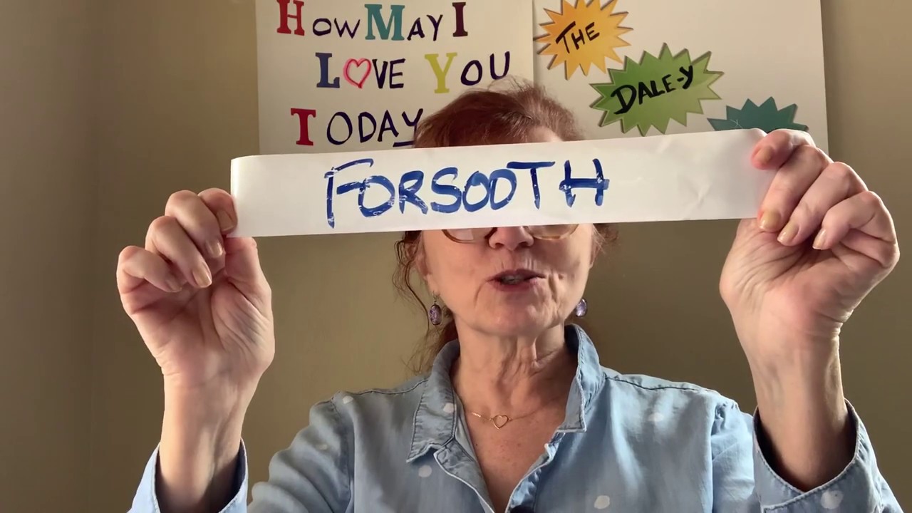 The Dale-y Word # forsooth #Shakespeare - YouTube