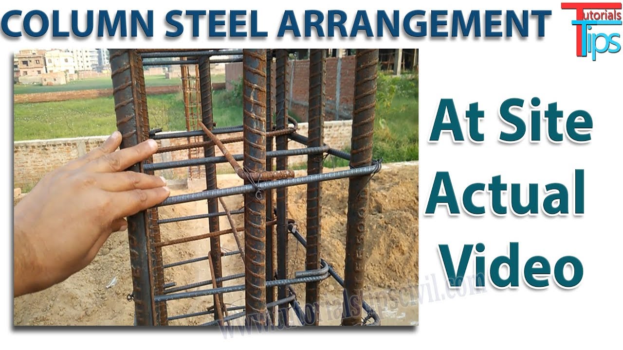 Column Reinforcement Arrangement Actual video at Site - YouTube