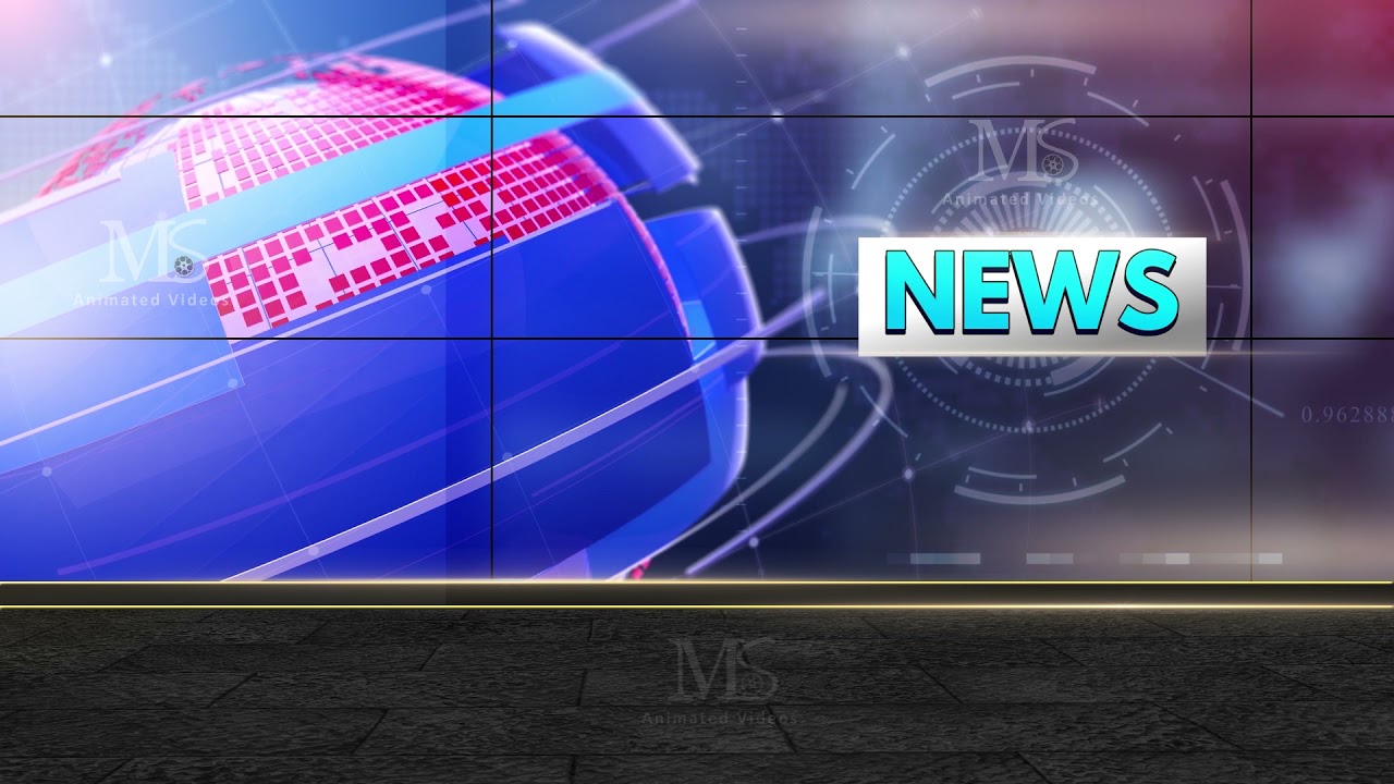 News Background Standing Bg Animated Video || MS Animated Videos ...