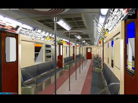 OpenBve: Operating an R30 Q Train via Broadway Express - YouTube