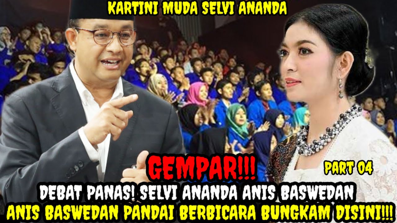 HEBOH‼️DEBAT PANAS! ANIES DIBUNGKAM Istri Wapres Gibran, SILVI ANANDA ...