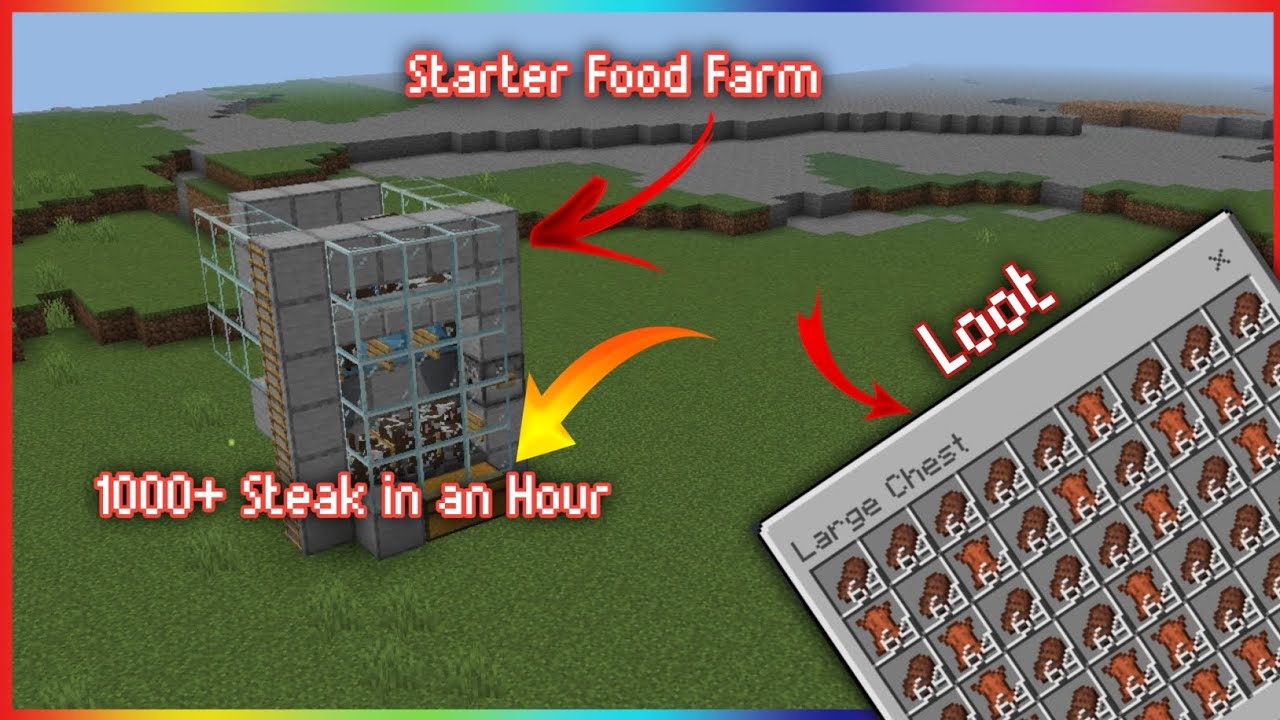 STARTER FARM in Minecraft! (easy) - YouTube