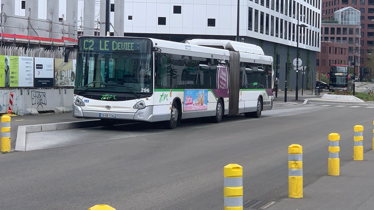[Nantes] Voyage dans l’heuliez GX427 GNV n•296 sur la ligne C2 du ...