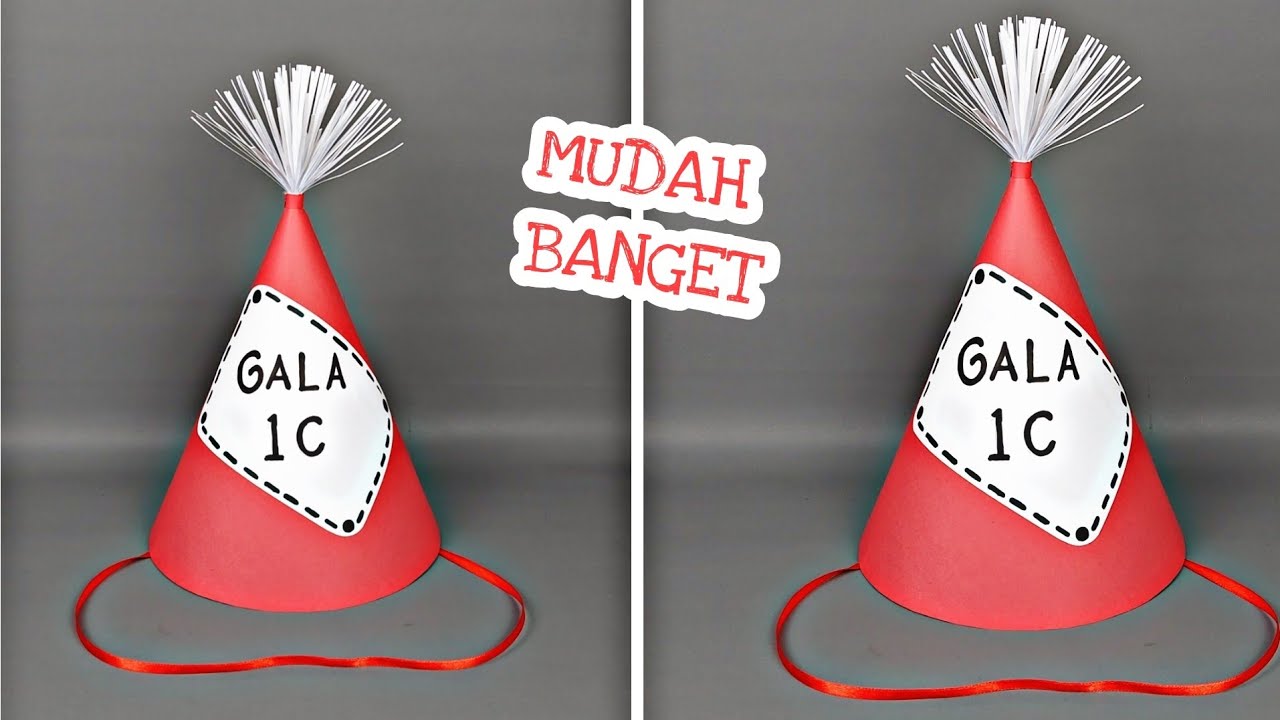 Ide Membuat Topi Kertas Topi Kerucut untuk MOS MPLS dan Karnaval 17 ...