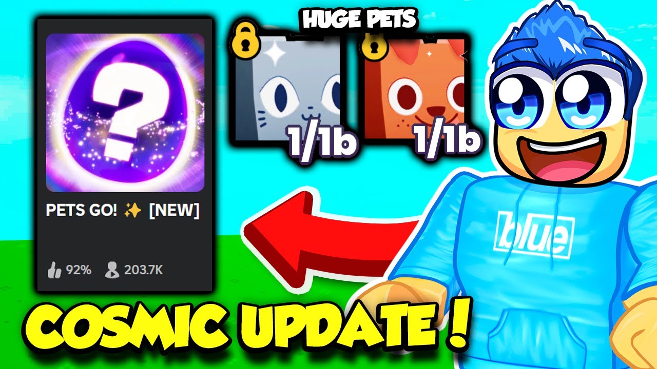 I GOT INSANE HUGE PETS IN THE PETS GO COSMIC UPDATE!! - YouTube