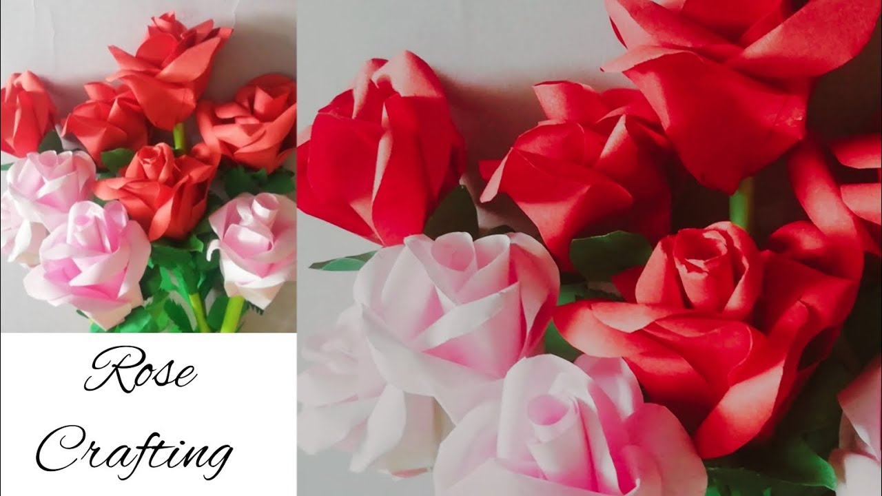 Diy rose flower craft||Crafting a Stunning Rose Flower | The Art of ...