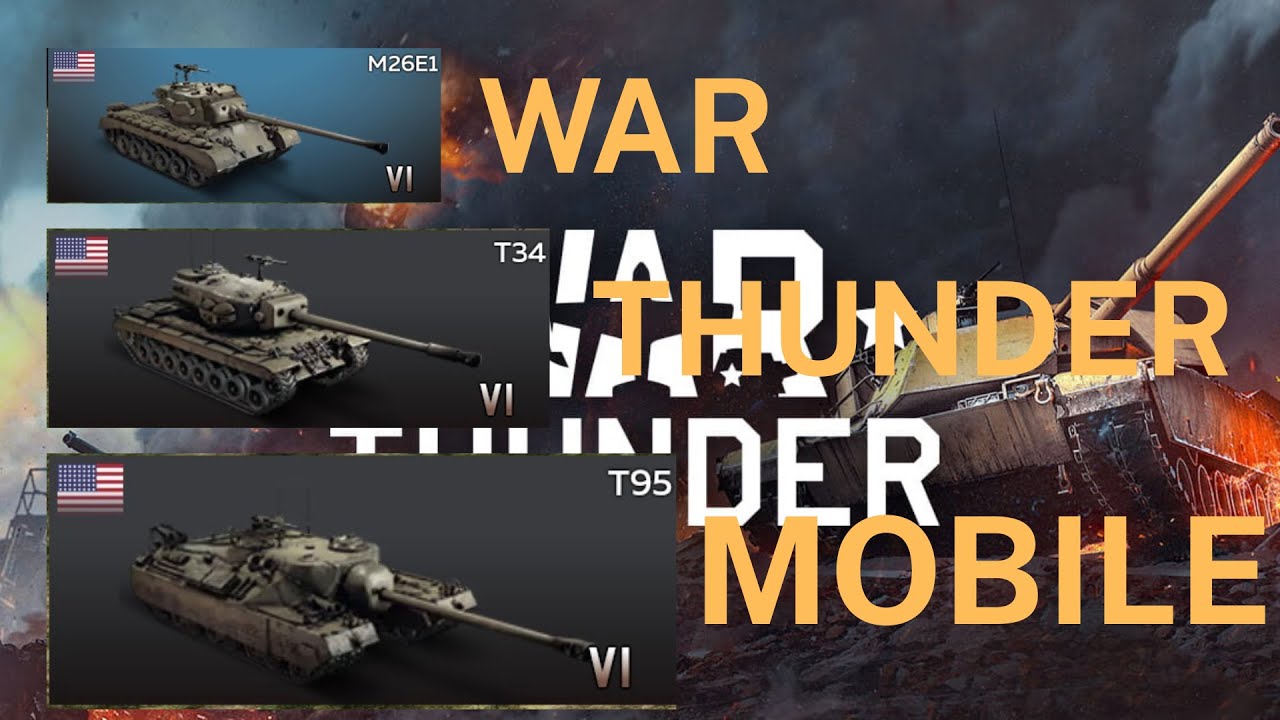 WAR THUNDER MOBILE - TANKS USA WW2 - YouTube