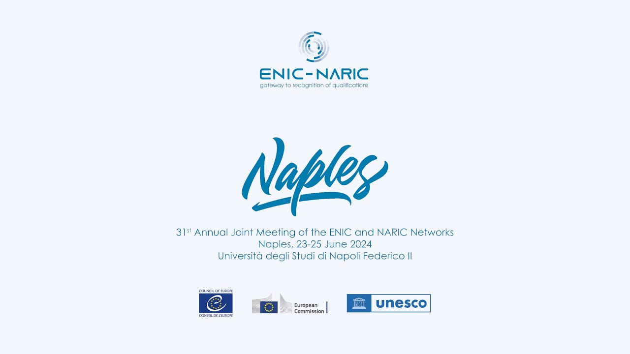 31st Joint meeting of the ENIC-NARIC networks - Naples - YouTube