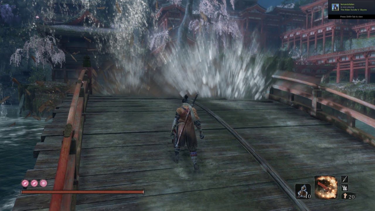 Sekiro Shadows Die Twice – The Great Carp destroys the Bridge - YouTube