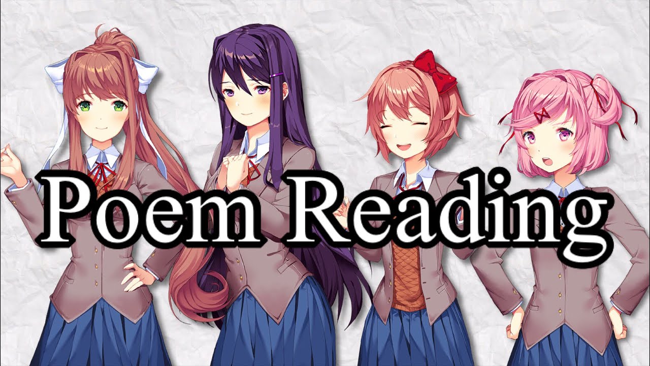 Doki Doki Literature Club | Second Day Poems | POEM READING - YouTube